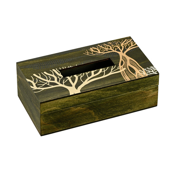 Boab Olive Tissue Boxes - Studio Abaca